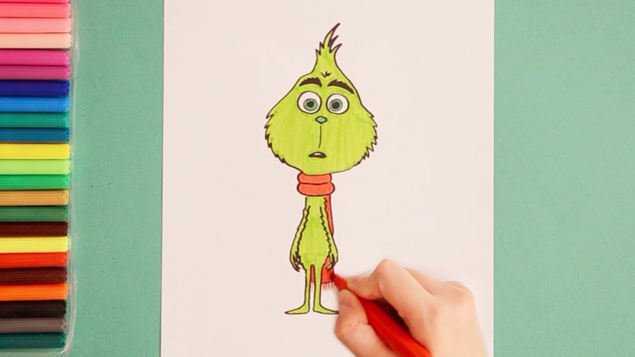 How to draw The Grinch - YouTube