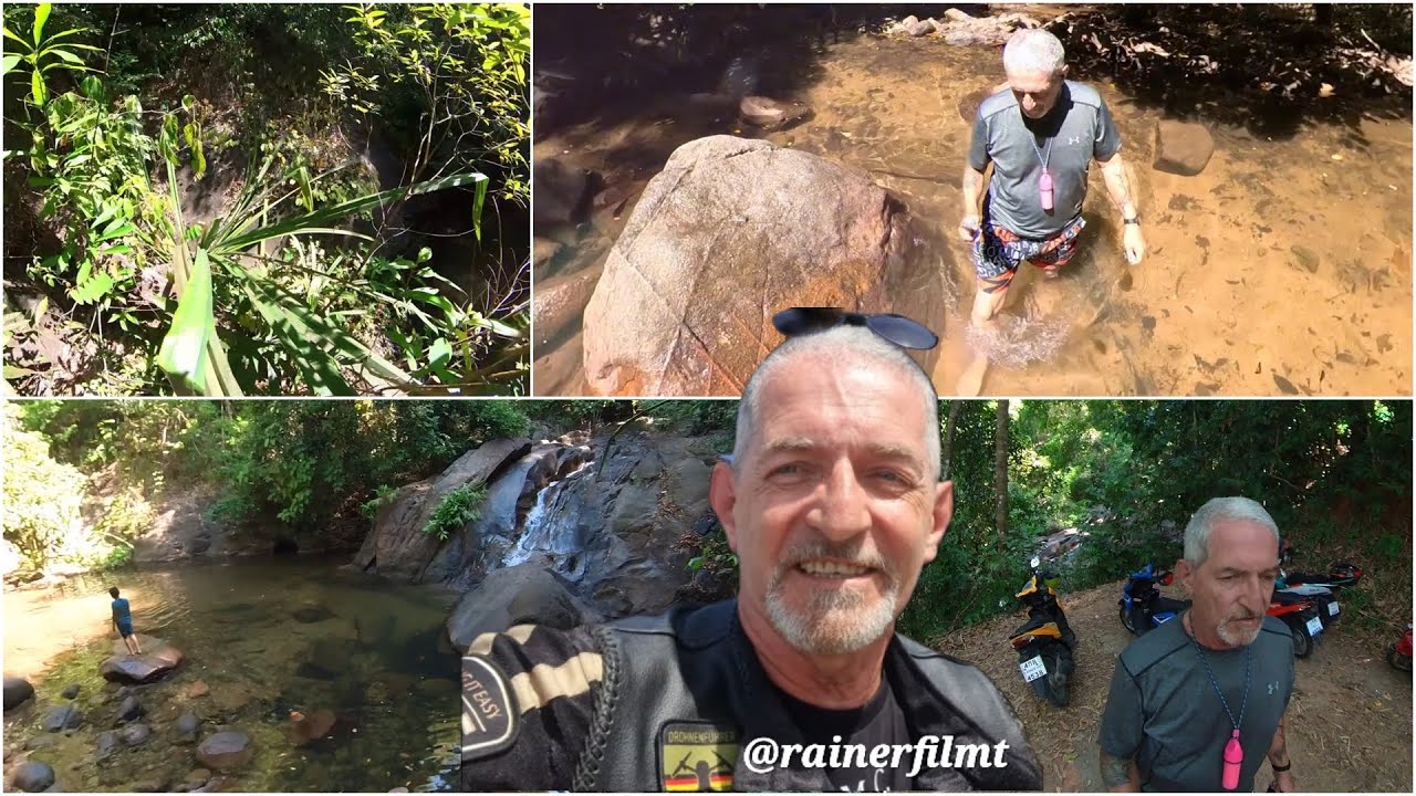 02.2024 Ton Pling Waterfall / Elephant Santuary andere Seite Highway ...