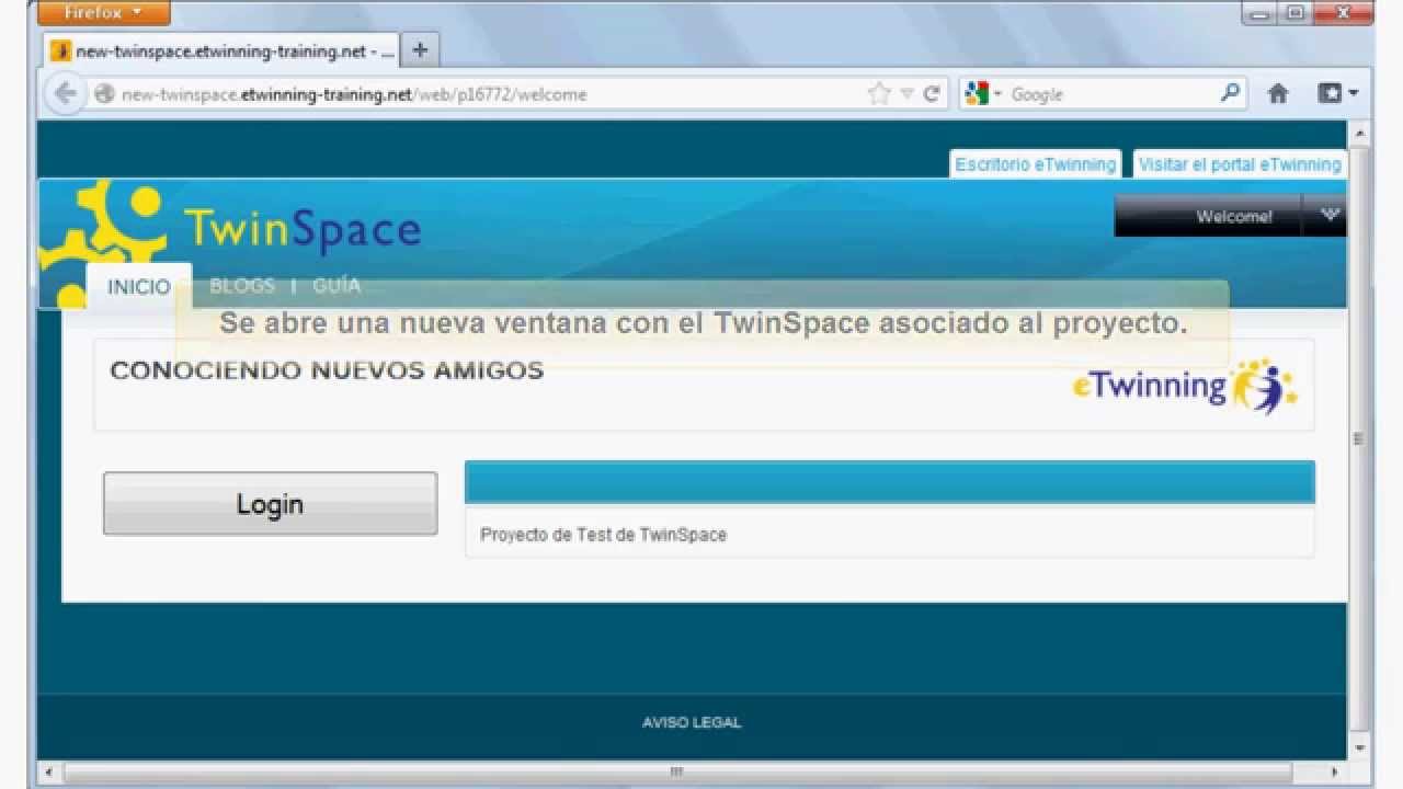 28. TwinSpace - Acceso a TwinSpace. - YouTube