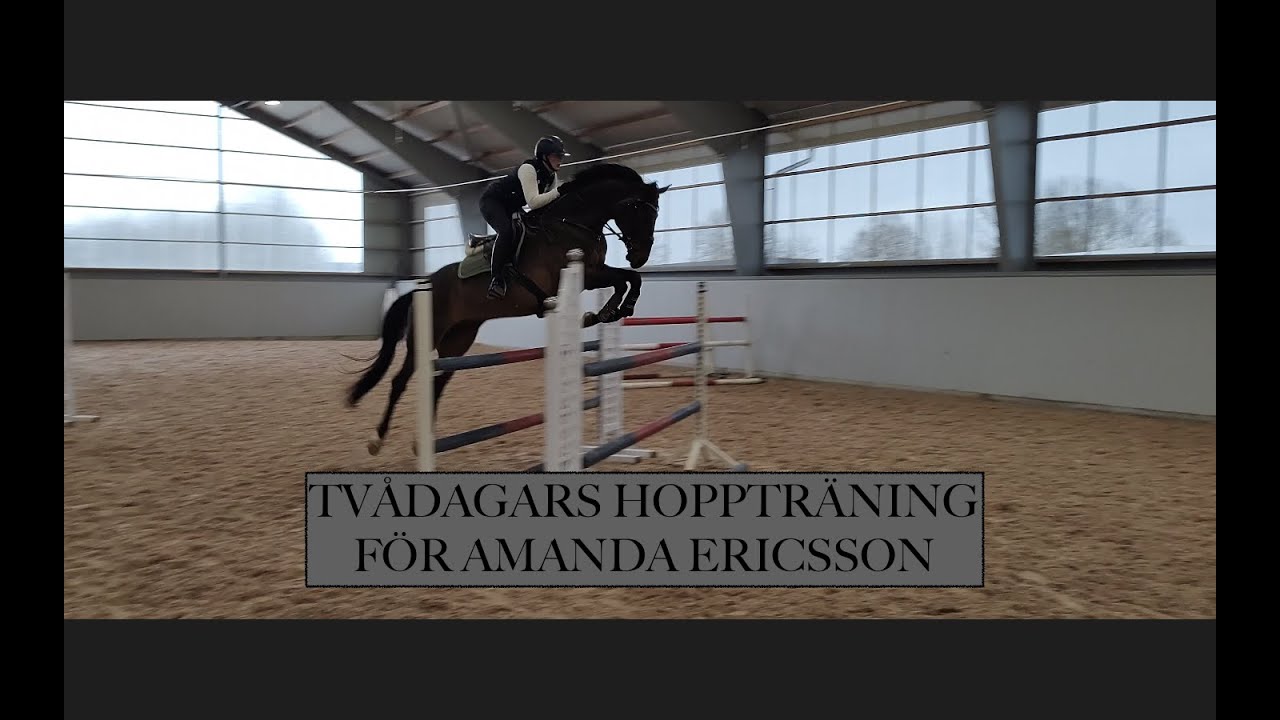 Bönan är skadad! Hoppträning för Amanda Ericsson! - YouTube