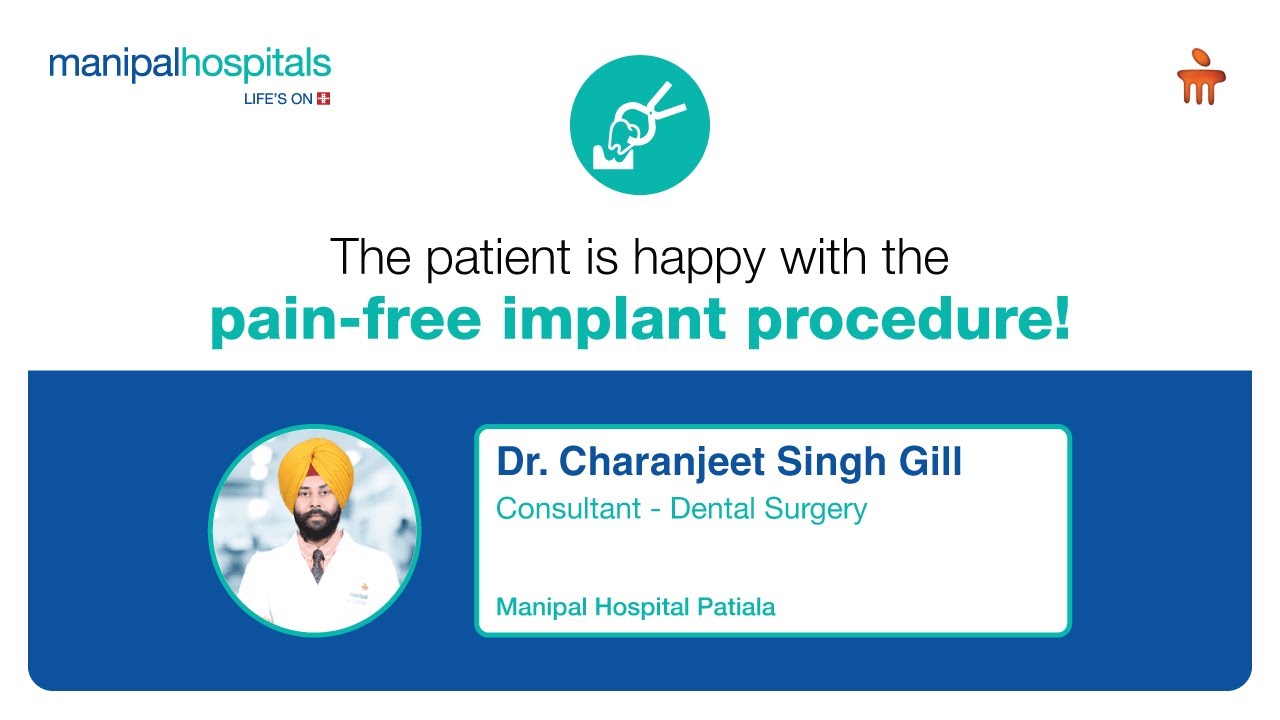 The patient is happy with the pain-free implant procedure! | Dr ...