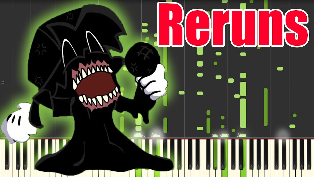Reruns - FNF VS Cartoon Cat MIDI | Reruns Piano sound - YouTube