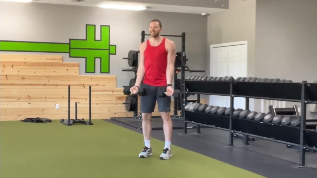 Standing DB Alternating Curl - YouTube