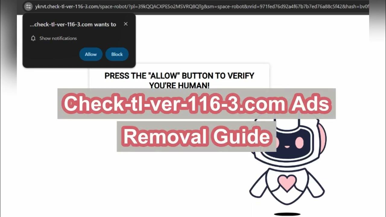 Check-tl-ver-116-3.com Ads - How to Remove Check-tl-ver-116-3.com? - YouTube