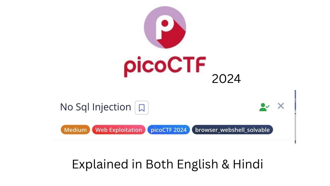 Nosql Injection Pico Ctf Ctf For Beginners 2024 Youtube 8208
