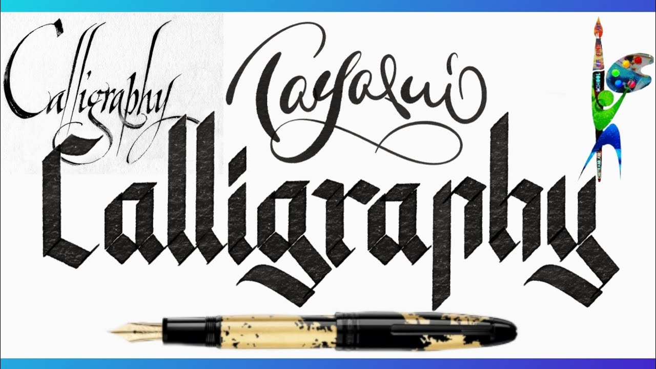 #CHITRANKAN 🖌️🎨 students calligraphy class work video - YouTube