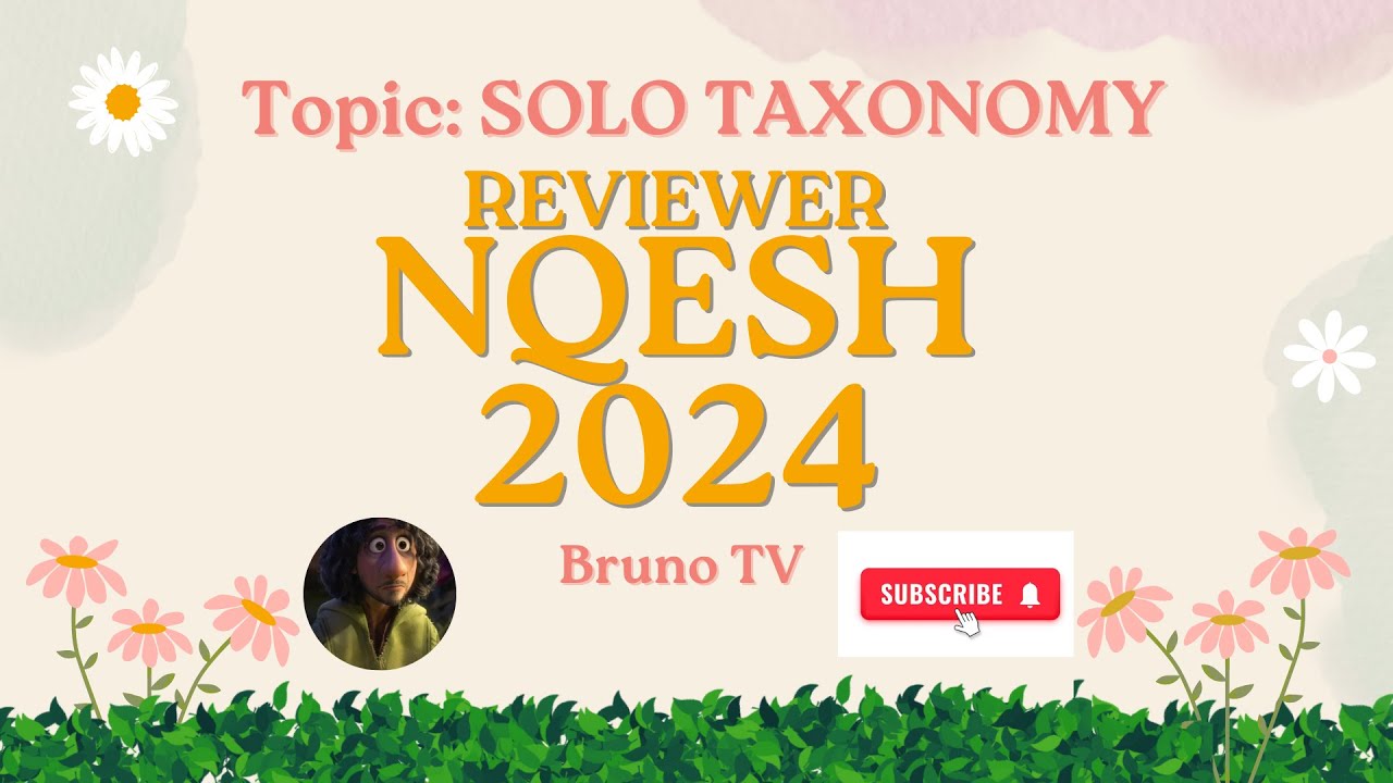 NQESH REVIEWER 2024 Topic: Solo Taxonomy - YouTube