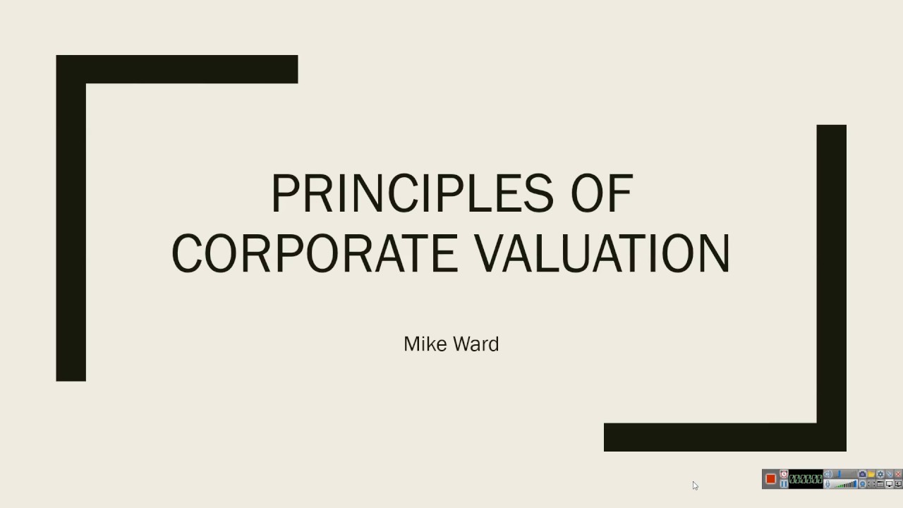 Valuation Principles - Introduction - YouTube