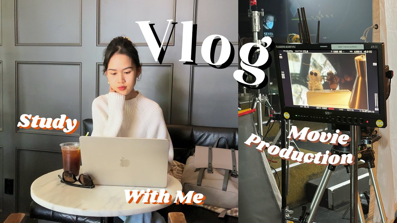 VLOG - Studying For Midterms, Behind the Scenes of Movie Production ...