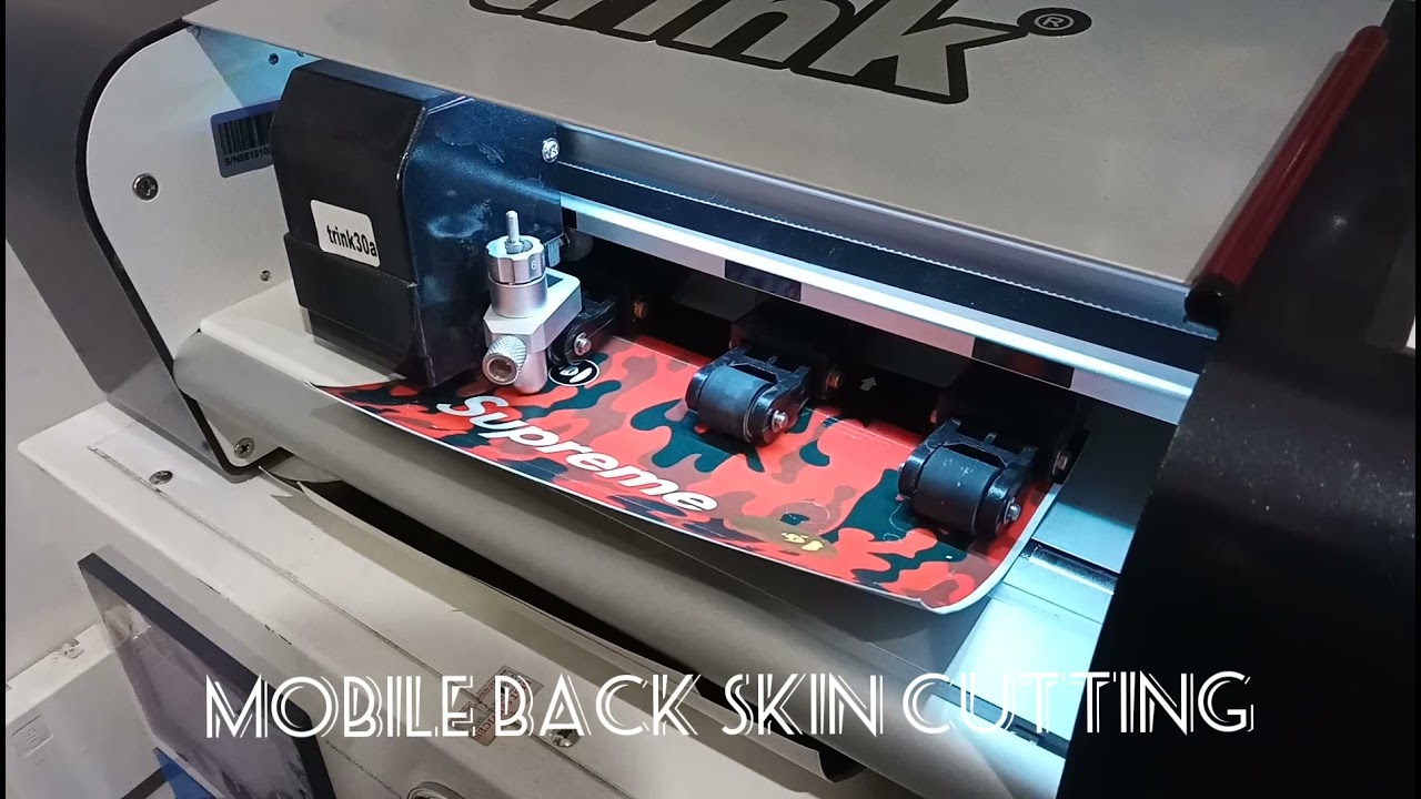 Best mobile back skin cutting machine | Mobile skin cutting plotter # ...