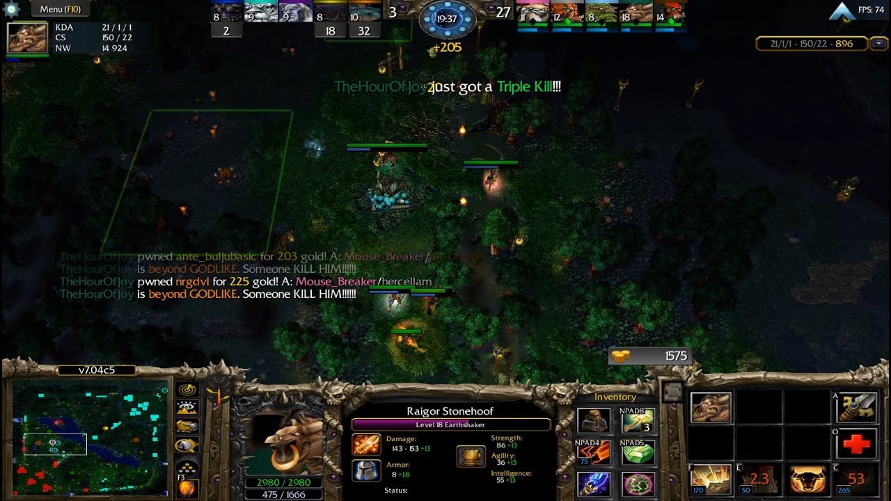 DOTA 1 Earthshaker Beyond GODLIKE #6 (UNSTOPPABLE) - YouTube