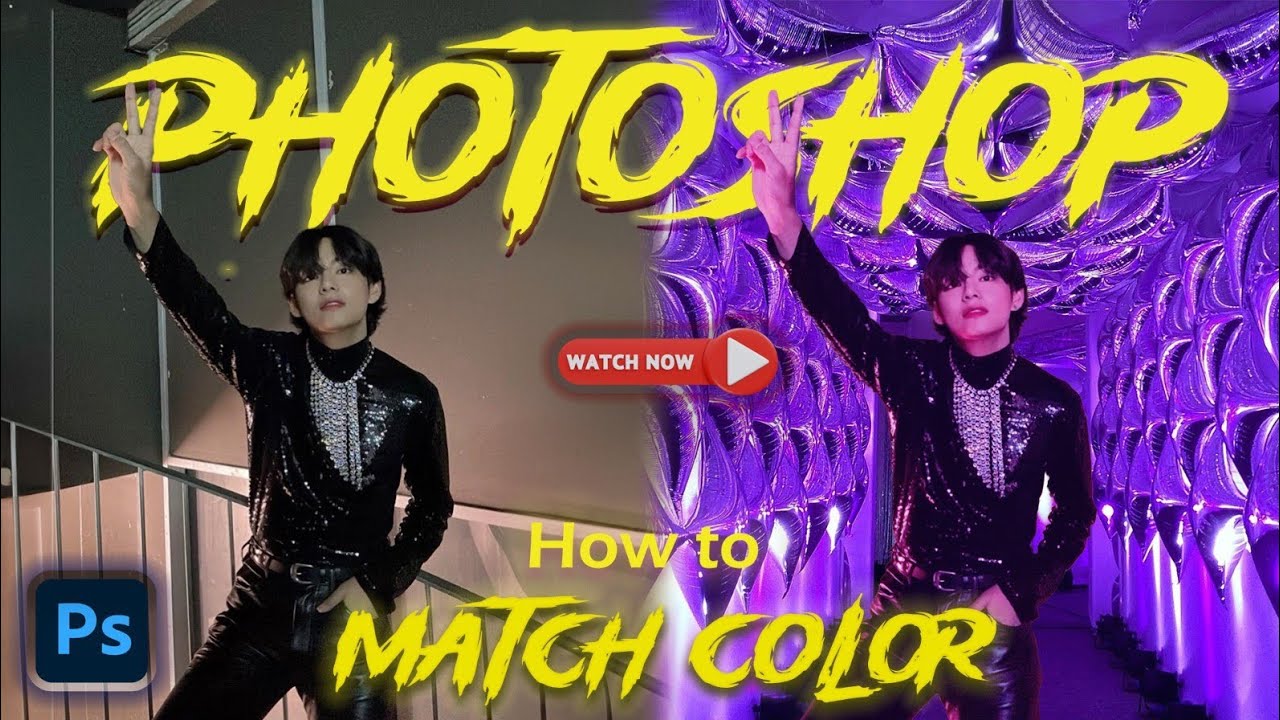 Photoshop: How to match color with background #tutorial #like # ...