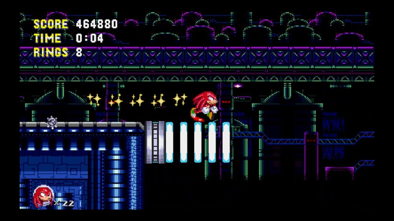 Sonic Triple Trouble "16-Bit": Atomic Destroyer Zone Act 1 (Knuckles ...