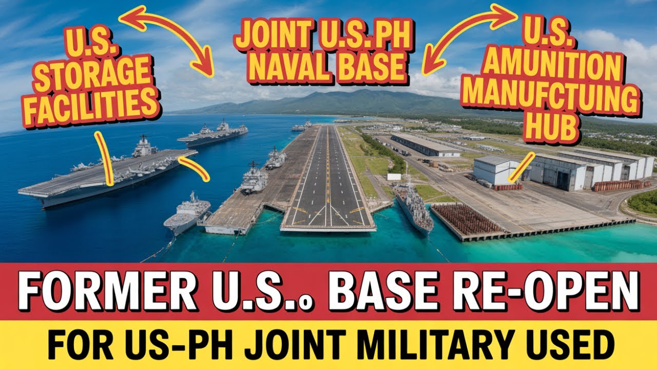 U.S. and Philippines Reactivate Asia’s Largest Naval Base - YouTube