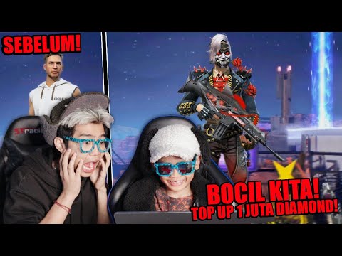 GOKIL! KASI BOCIL TOP UP 1 JUTA DIAMOND FF,DAPAT APA AJA? KEREN PARAH SEMUA 1X KLIK DAPAT PERMANENT!