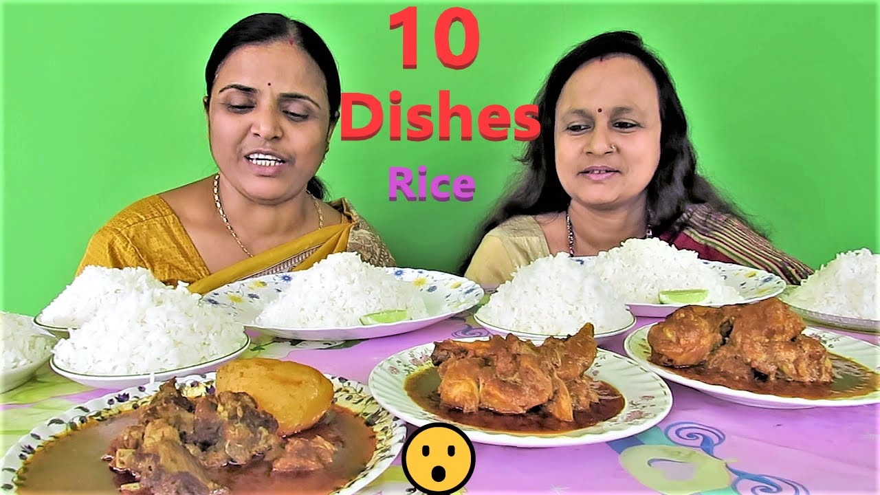 MASSIVE EATING FOOD | 10 PLATE RICE CHALLENGE WITH CHICKEN – MUTTON ...