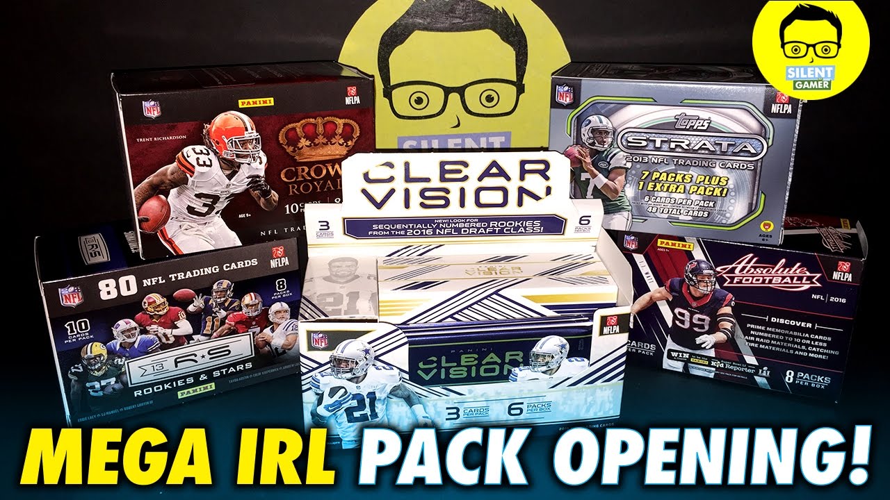 Mega IRL Pack Opening! - 2016 Panini Clear Vision, 2016 Panini Absolute ...