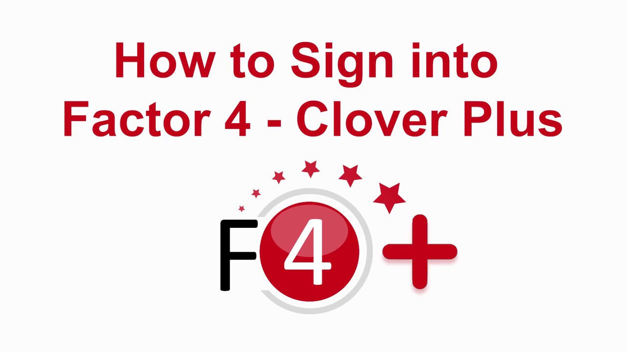 How to sign into Factor 4 Gift Plus on Clover - YouTube