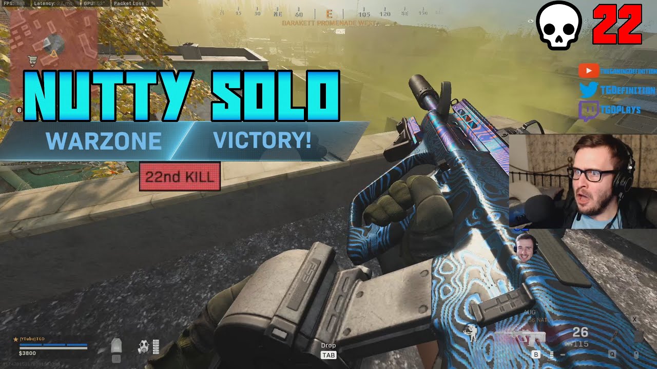 22 KILLS! MY FIRST SOLO WIN WAS A 20 BOMB! - Call Of Duty Warzone PC ...