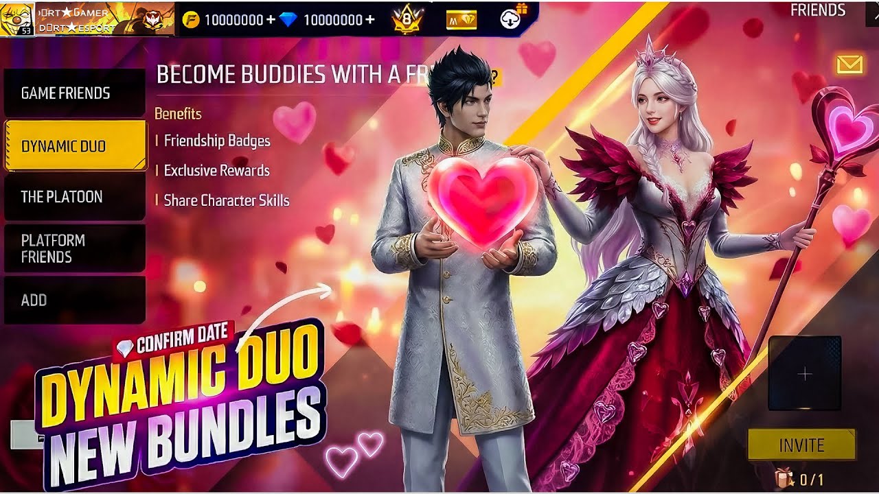 Dynamic Duo New Bundles 🔥 Free Fire Esports Next Tournament | Free Fire ...