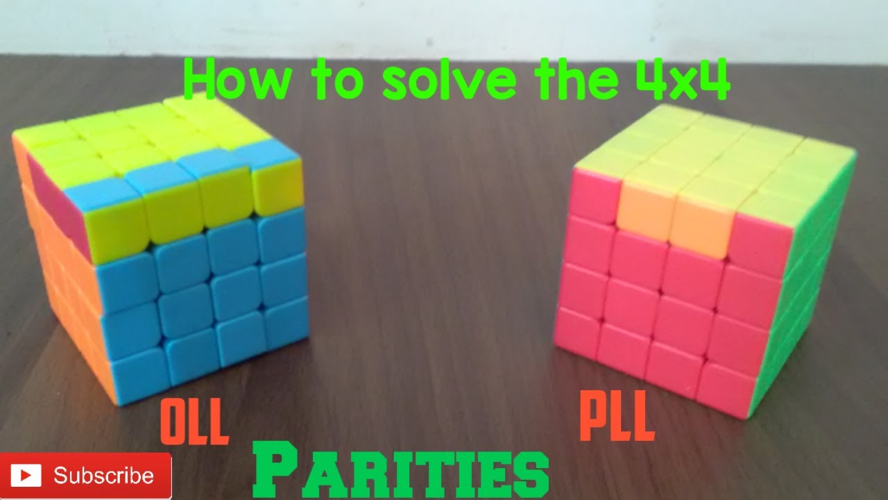 How to solve the OLL and PLL parities on the 4x4(re-upload) - YouTube
