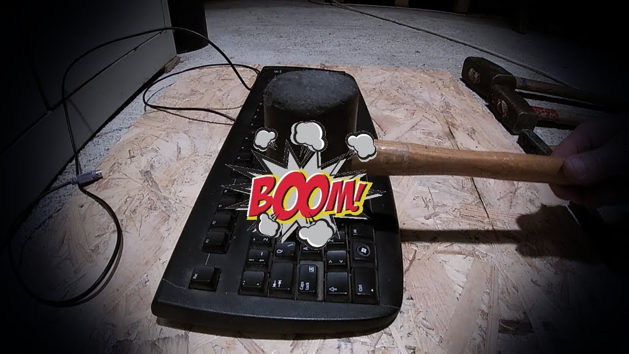 Crushing Thing by Hammer! EXPERIMENT Keyboard VS Hammers. - YouTube
