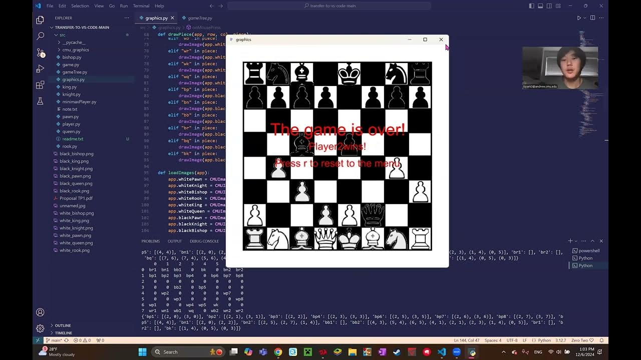 15-112 Term Project: Minimax Chess - YouTube