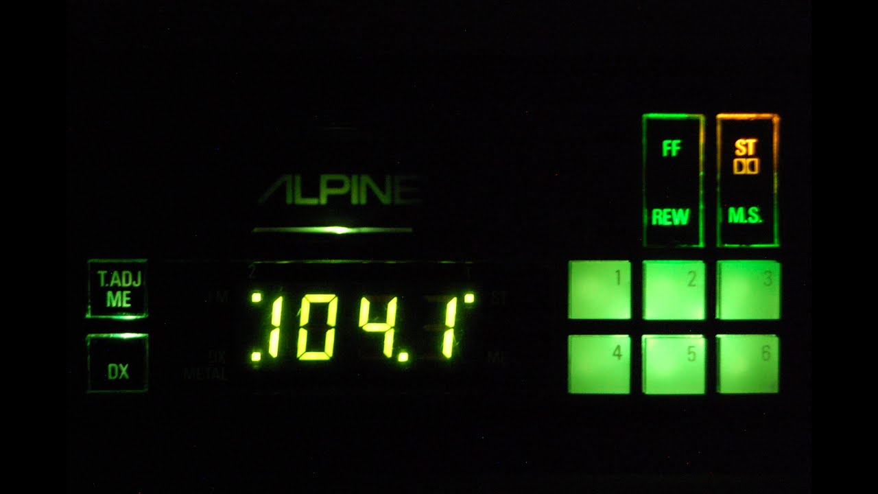 Vintage Alpine 7159 AM/FM cassette car stereo #2 - YouTube