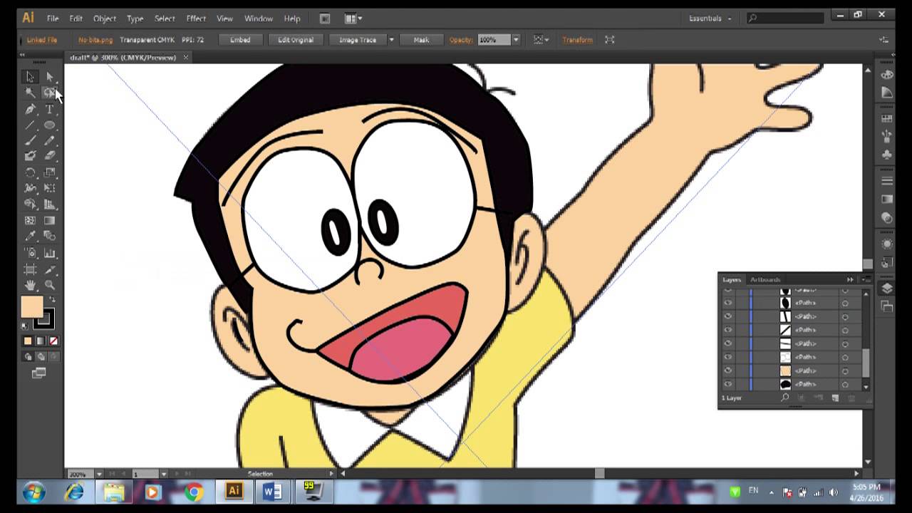 การ Draft ภาพAdobe Illustrator CS6 - YouTube