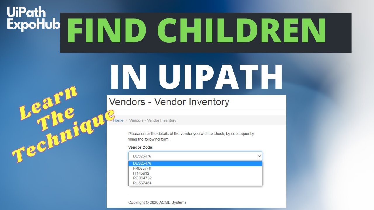 Find Children in UiPath - YouTube