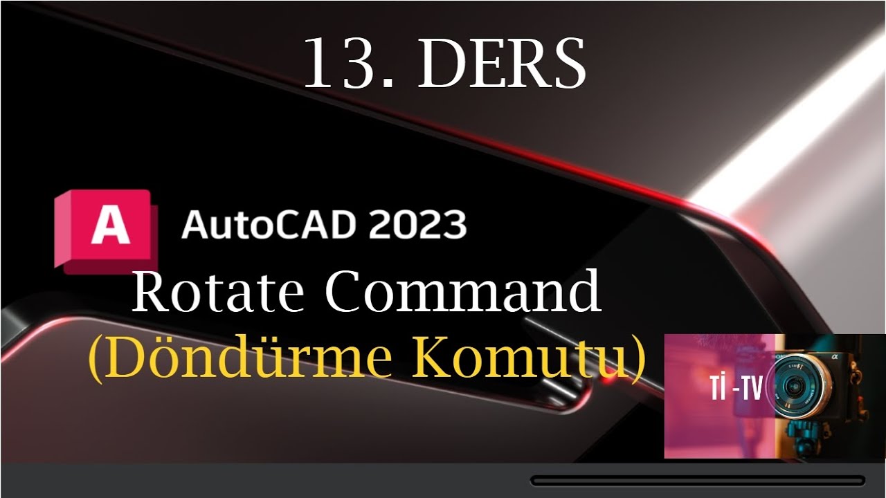 AUTOCAD ROTATE KOMUTU (Döndürme Komutu) #electric #elektronik # ...