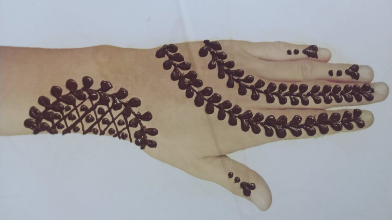 very easy dot dot mehndi designs|| - YouTube