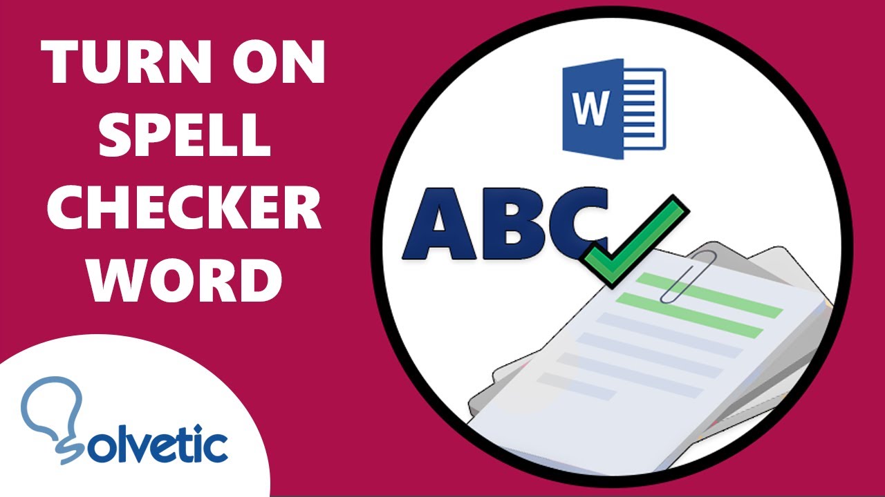 How to Turn ON Spell Checker Word EASY and FAST - YouTube