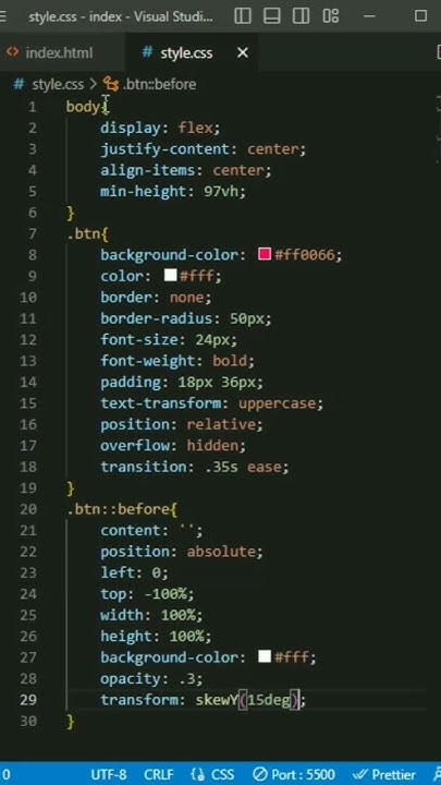 hover btn | html and css - YouTube