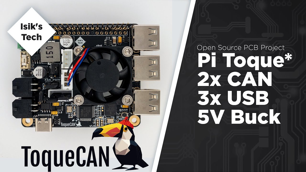 ToqueCAN - Pi Toque With CAN Bus, USB Hub & 5V Regulator - Open Source ...
