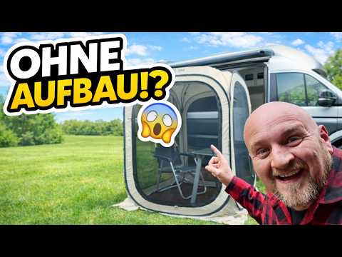 Dieses 90€ Vorzelt spart dir NERVEN beim Camping! 😳 Pop Up Test