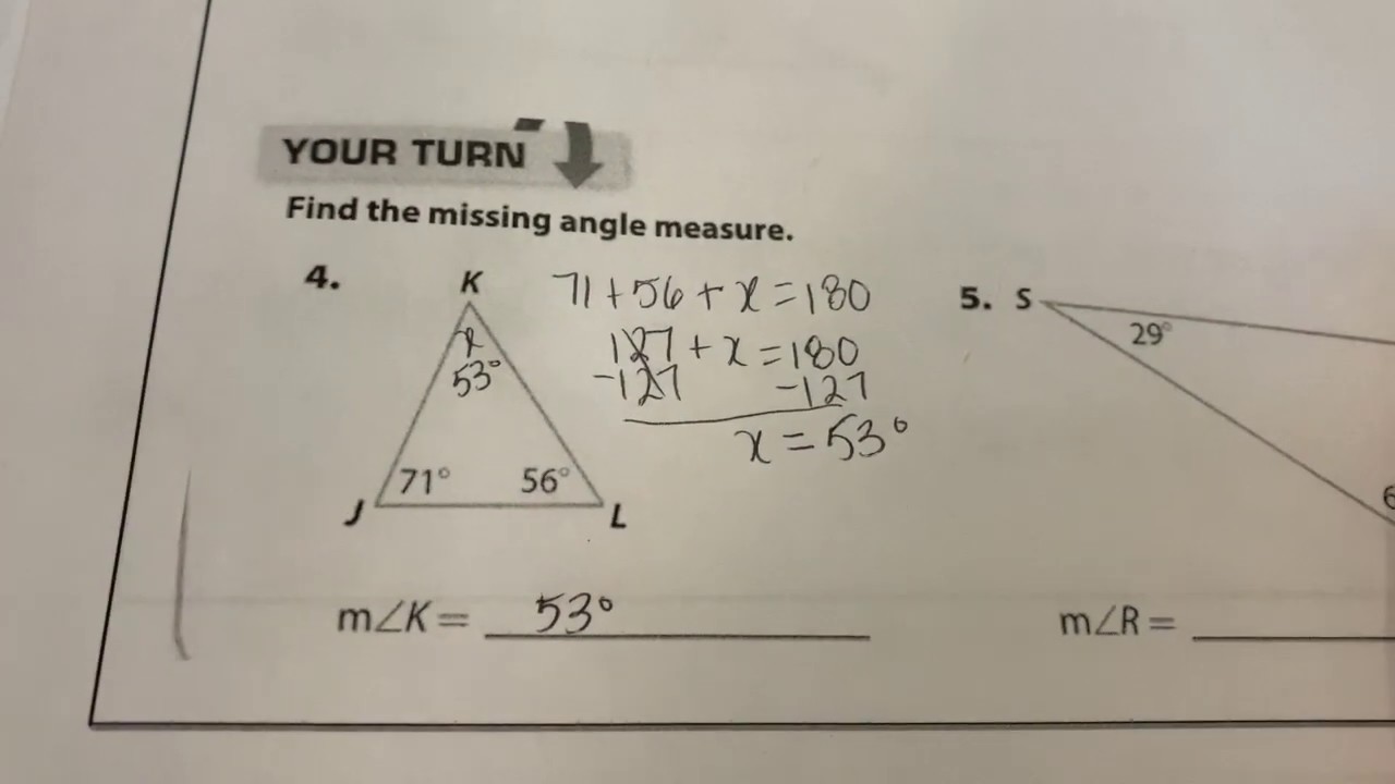 Triangle Angle Theorems - YouTube