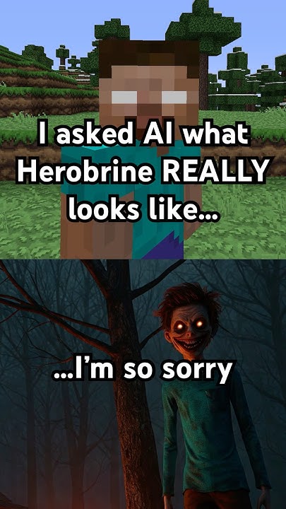 Herobrine in real life is terrifying #horror #minecraft #herobrine #creepypasta #horrorfilm # ...