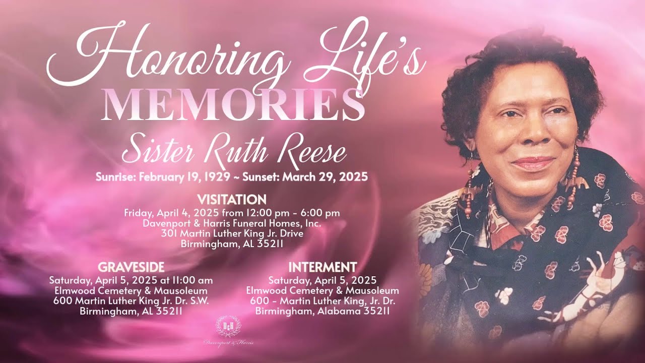 Celebration of Life for Sister Ruth Reese - YouTube