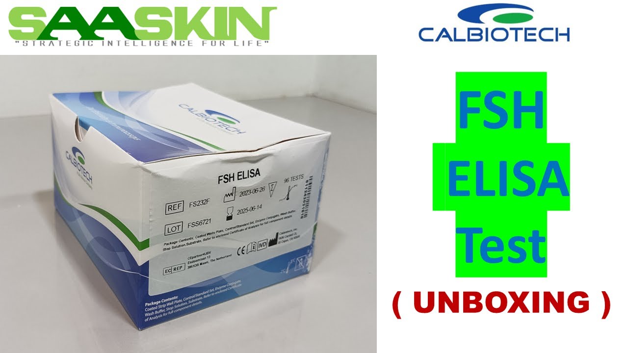 Calbiotech™ FSH ELISA Test | Test Kit | UNBOXING | #FS232F | Medical ...