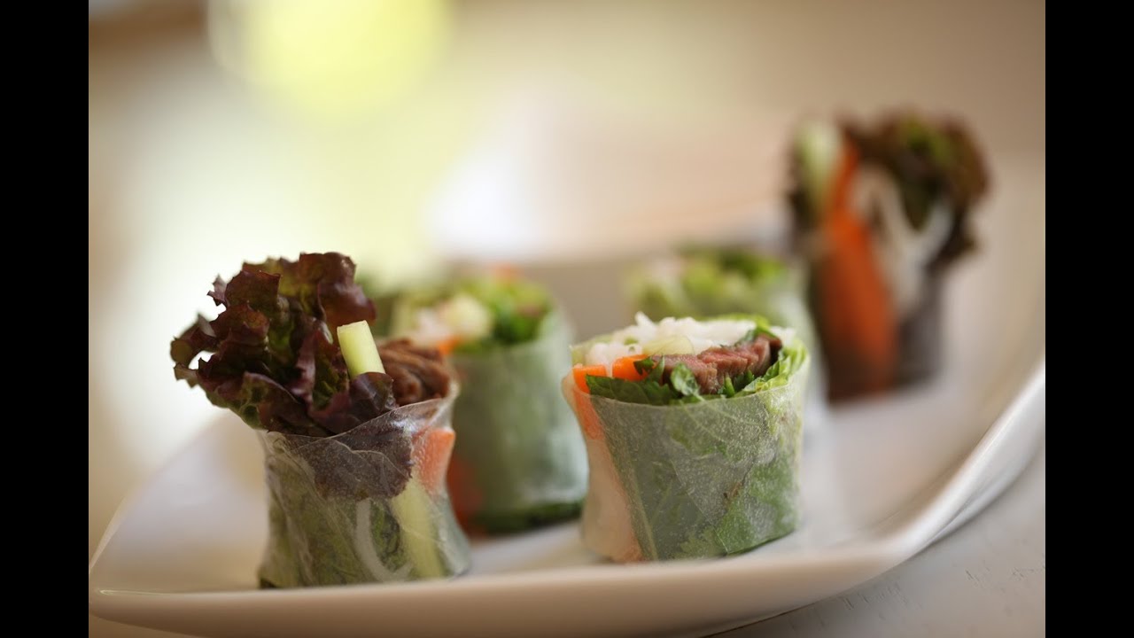 Vietnamese Spring Rolls with Honeysuckle Catering! - YouTube