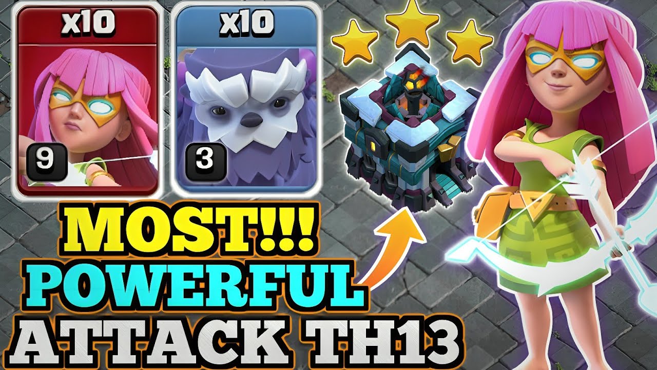 MOST!!! Powerful Attack TH13 ! Clash Of Clans - YouTube
