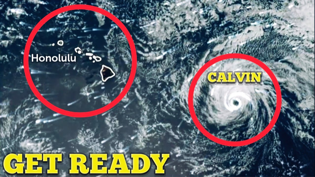Tropical Storm Calvin moving Rapidly towards Hawaii Island - YouTube