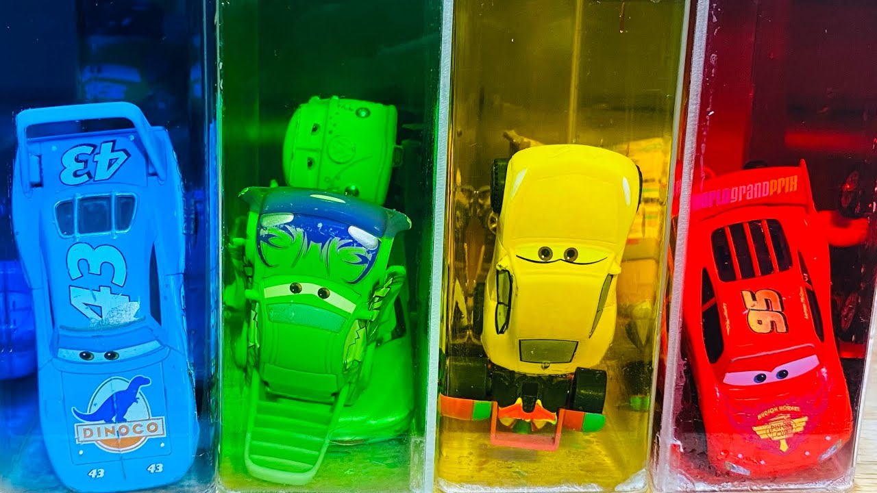 Looking Disney Pixar Cars fall into the water: Lightning McQueen, Mater ...