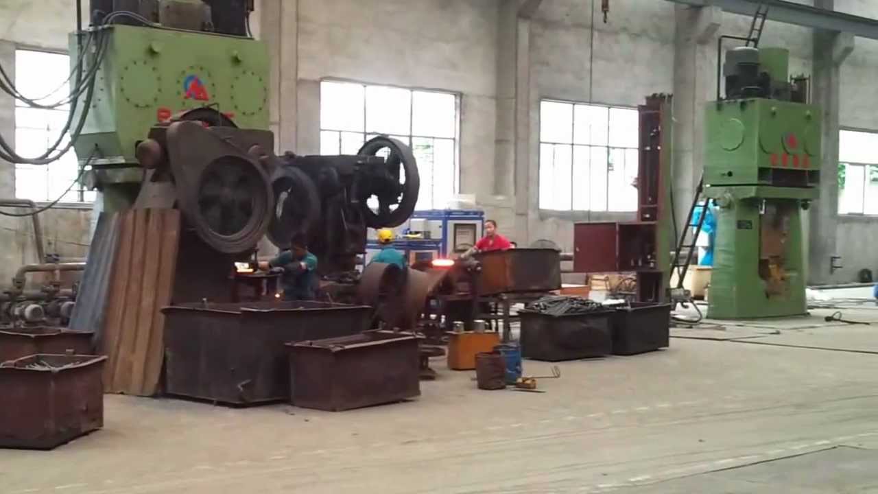 7 sets cnc hammer working in a hand tools factory - YouTube