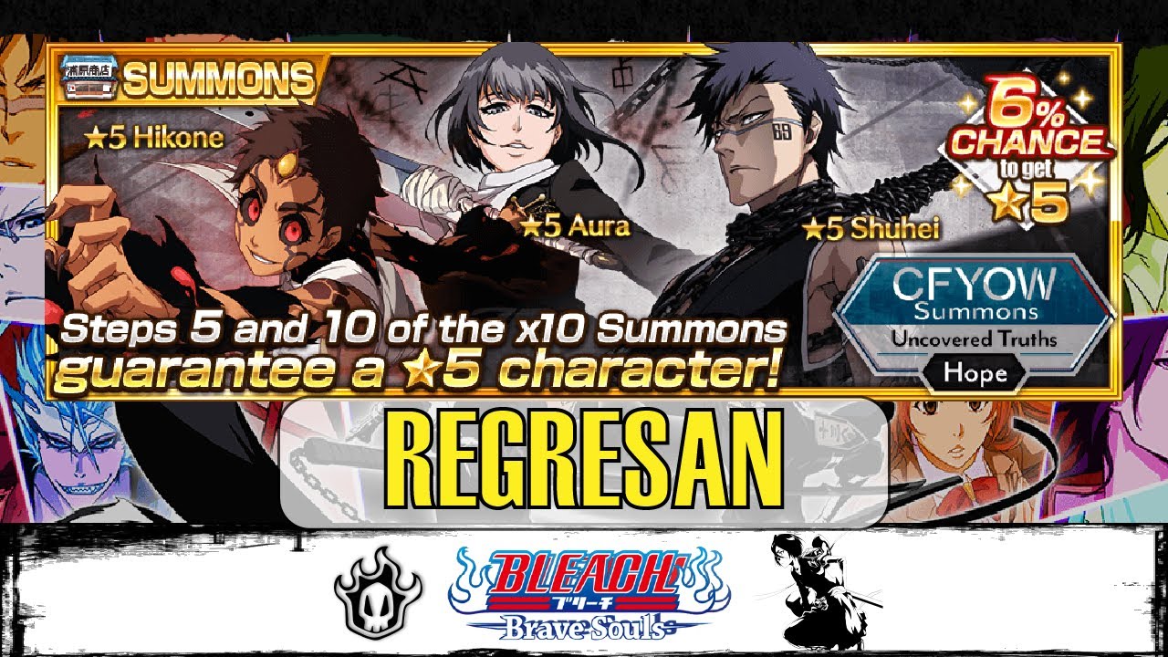 CFYOW! Regresa Shuhei Bankai! Bleach Brave Souls en Español - YouTube