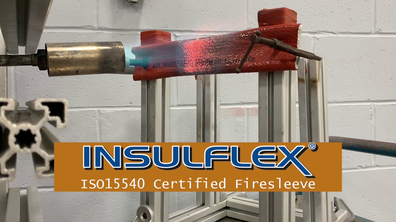 ADL Insulflex ISO15540 Certified Firesleeve - v2 - YouTube