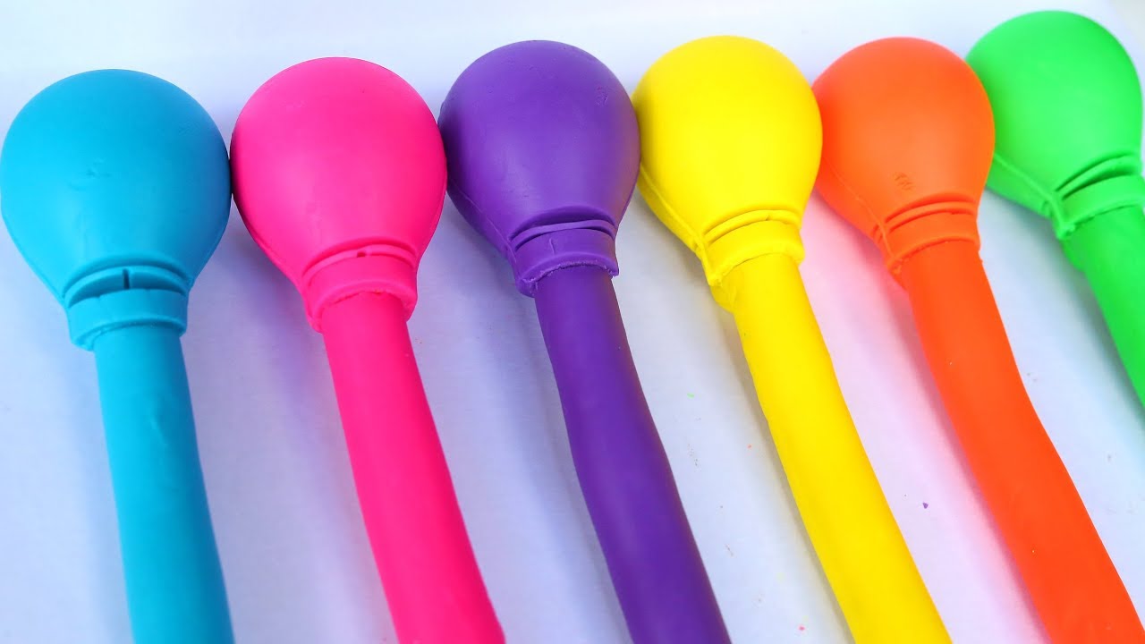 Play Doh Surprise Light Bulbs Modelling Clay Learn Colors - YouTube