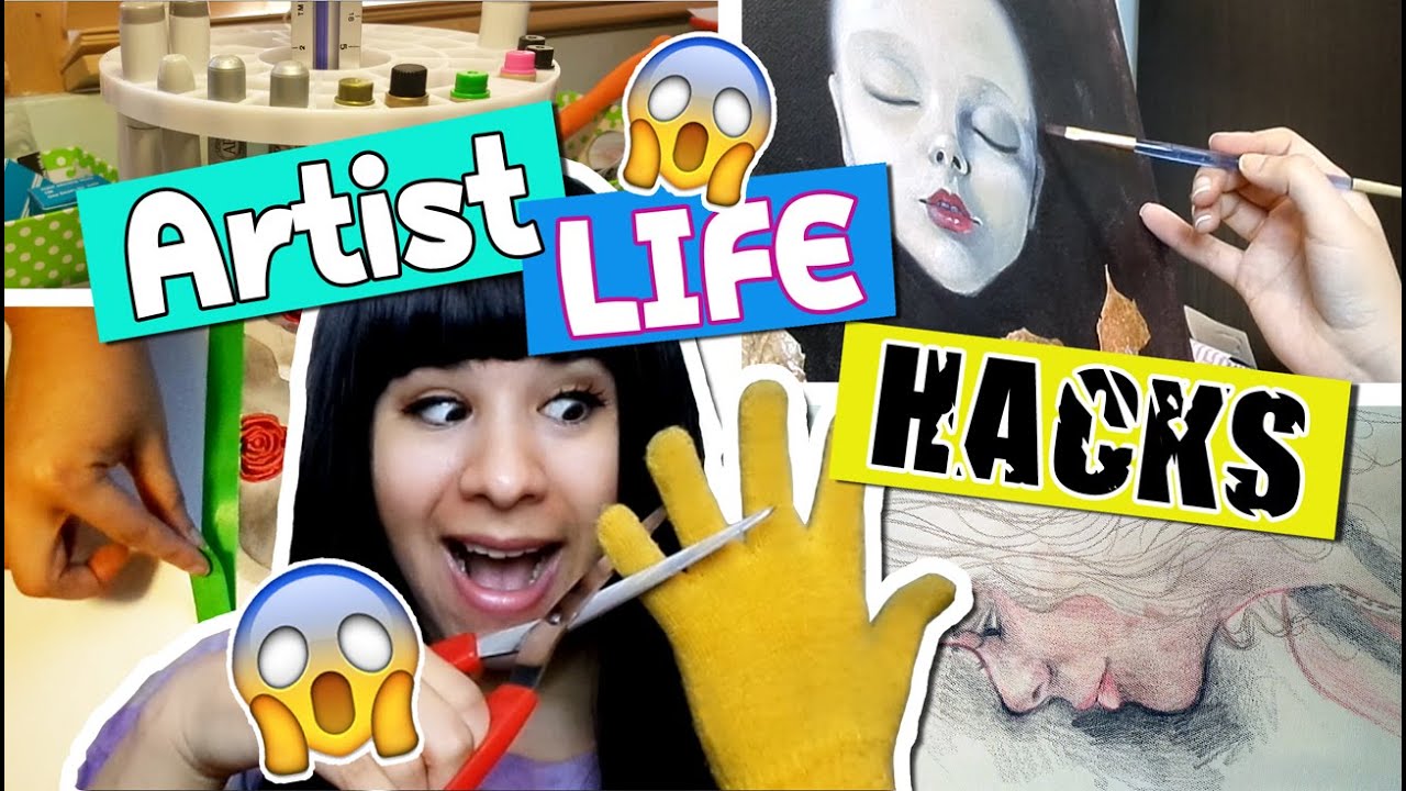 12 Artist LIFE HACKS You Need to Try!! Painting, Drawing, Eye Fatigue ...
