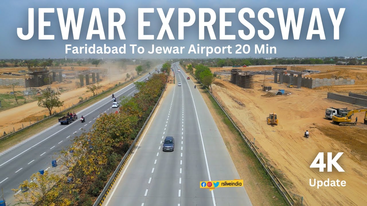 Jewar Expressway | Faridabad To Jewar Airport 20 Min | #rslive - YouTube